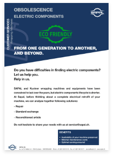 Obsolescence Electric Components - Sapal SA