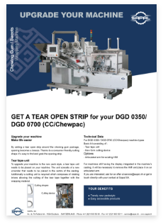 Get a Tear open strip DGD 0350 - DGD 0700 - Sapal SA